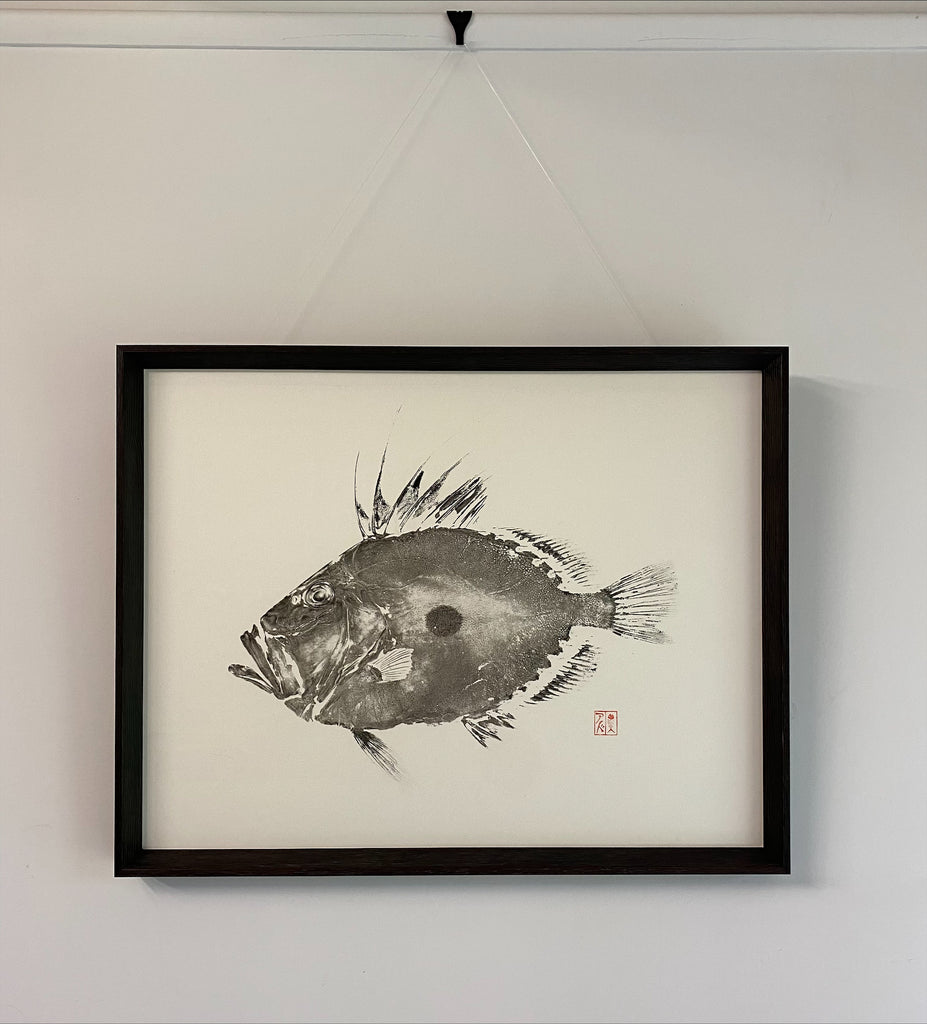 "John Dory" Original Gyotaku – Salty Bones Gyotaku
